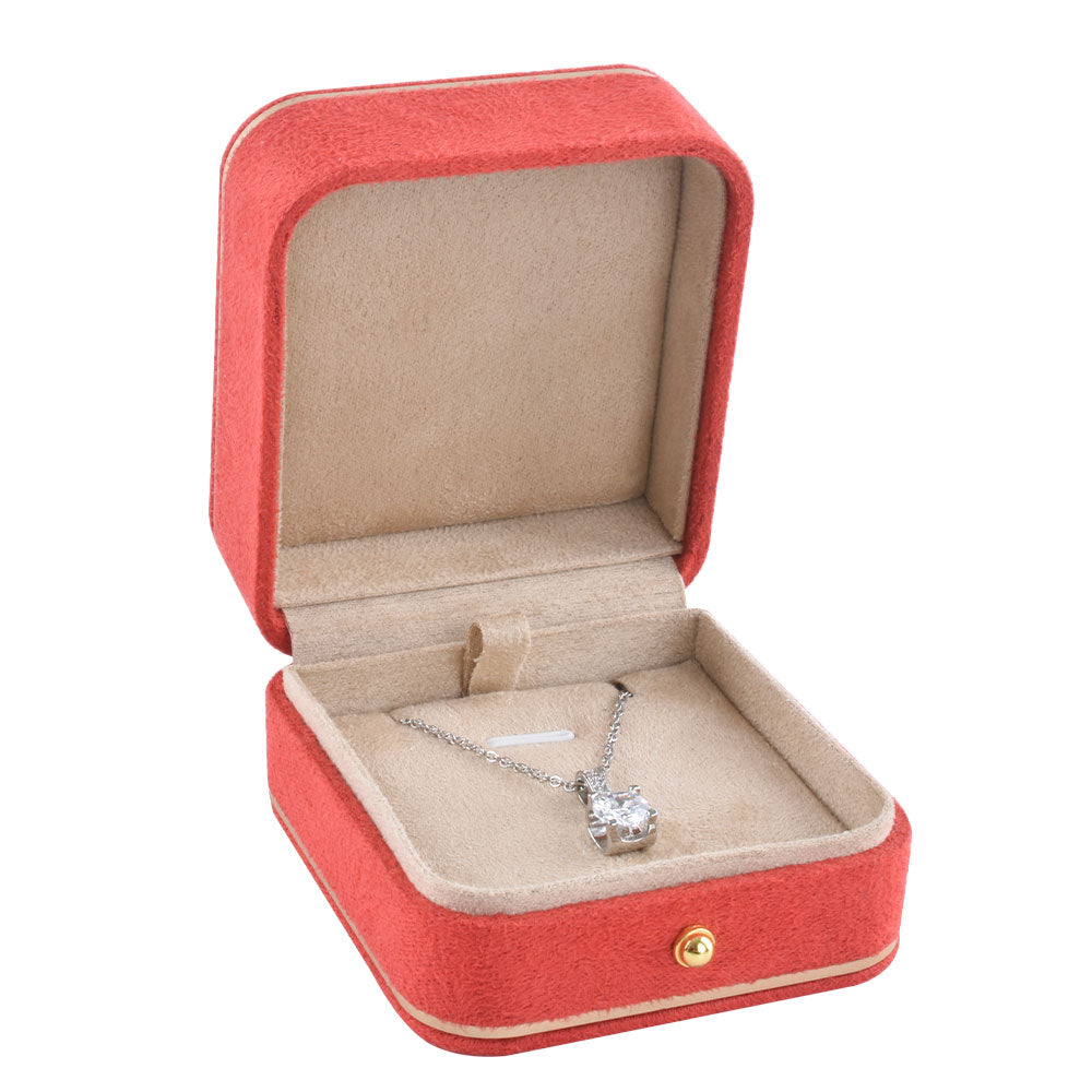 Orang High-end faux suede Pendant Box – Jeweller Buy